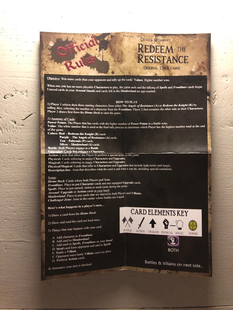 Redeem the Resistance Card Game - Etsy