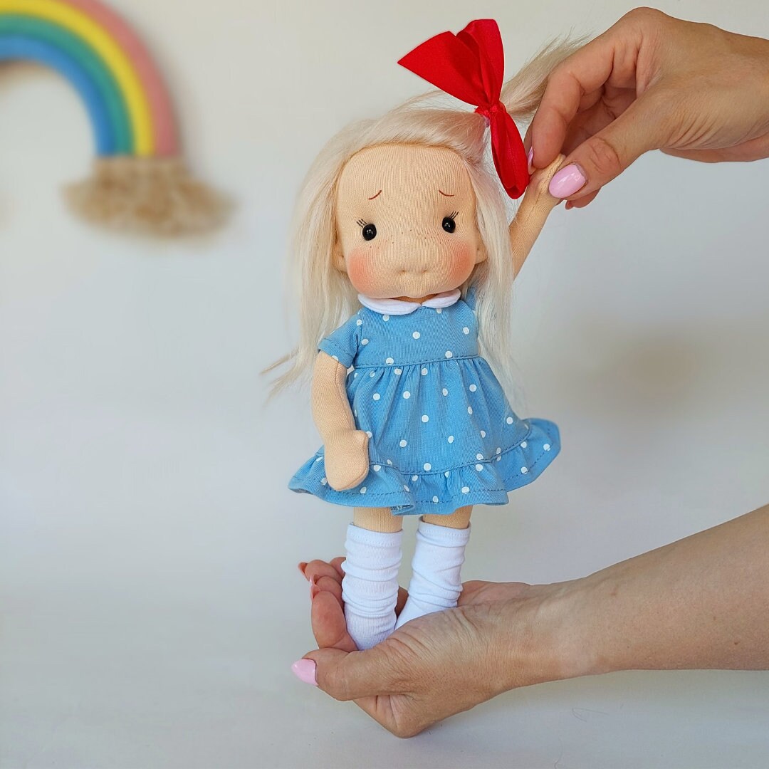 Nana- Little Hug- Waldorf Doll Inspiration, Organic Cotton Doll, Baby ...