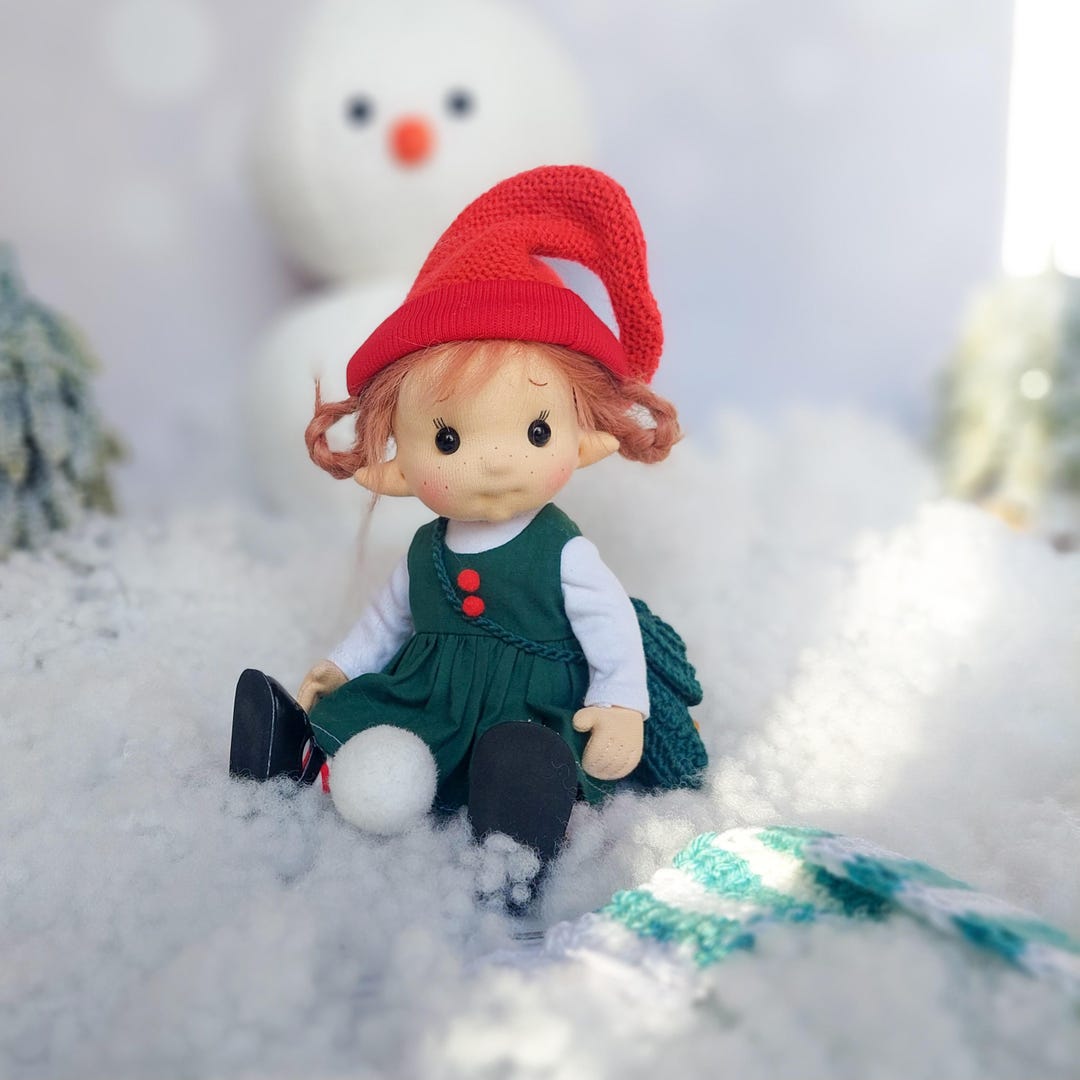 Cinnamon Christmas Elf-advent Elf,mischievous Elfdoll-full Mobile Doll ...