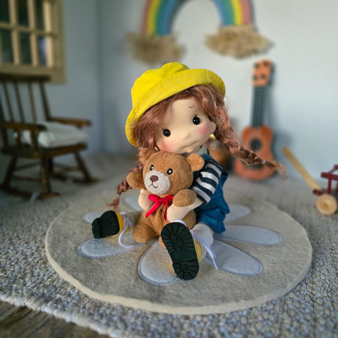 Kuku 25cm/10in - Little Hug- Waldorf Doll Inspiration, Organic Cotton ...