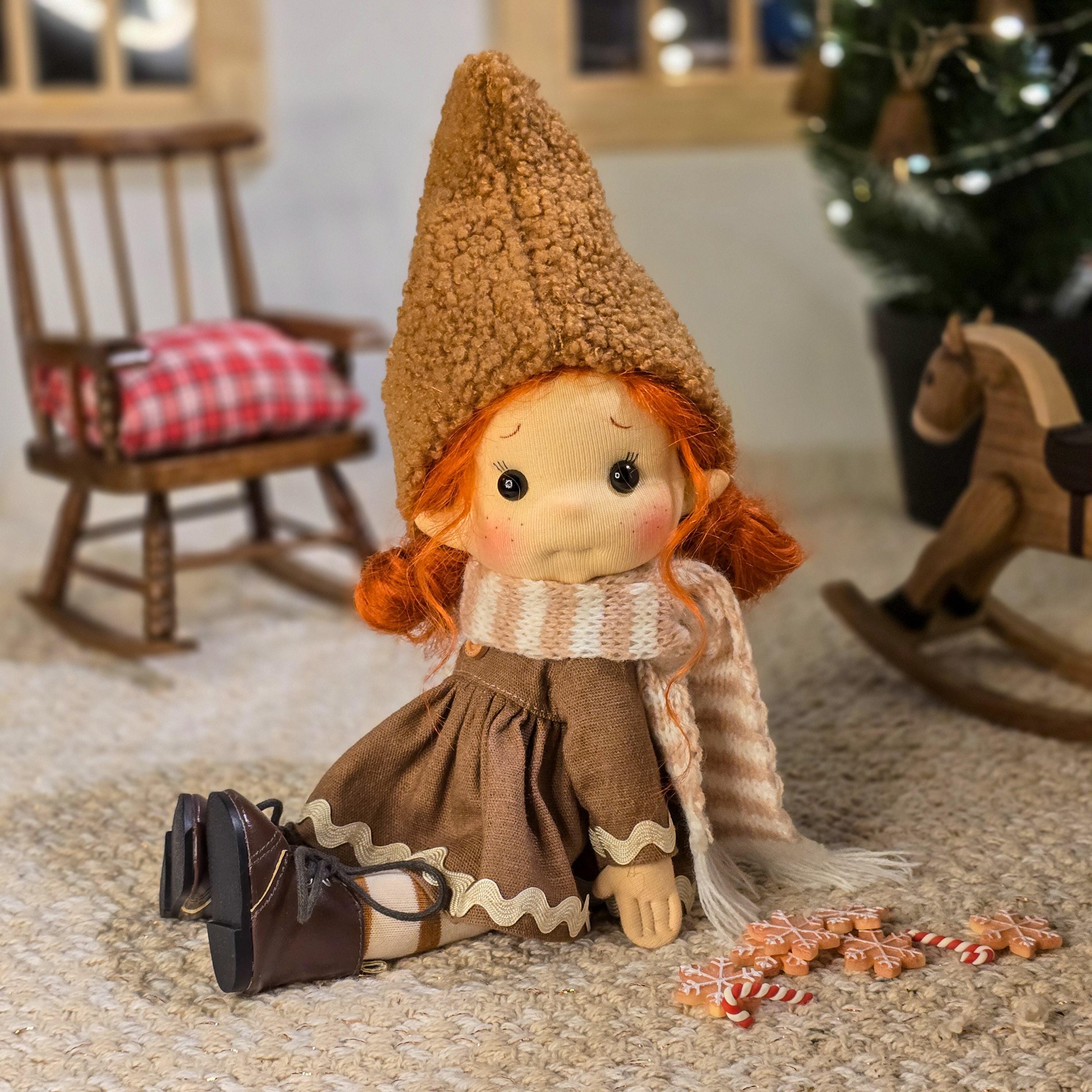 Caramel Christmas Elf-advent Elf,mischievous Elfdoll-full Mobile Doll ...