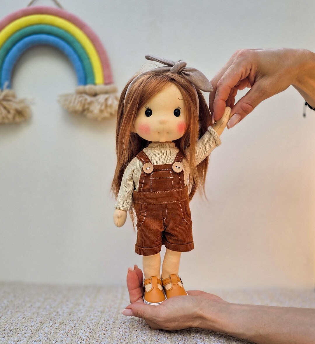 Coco 25cm/10in - Little Hug- Waldorf Doll Inspiration, Organic Cotton ...