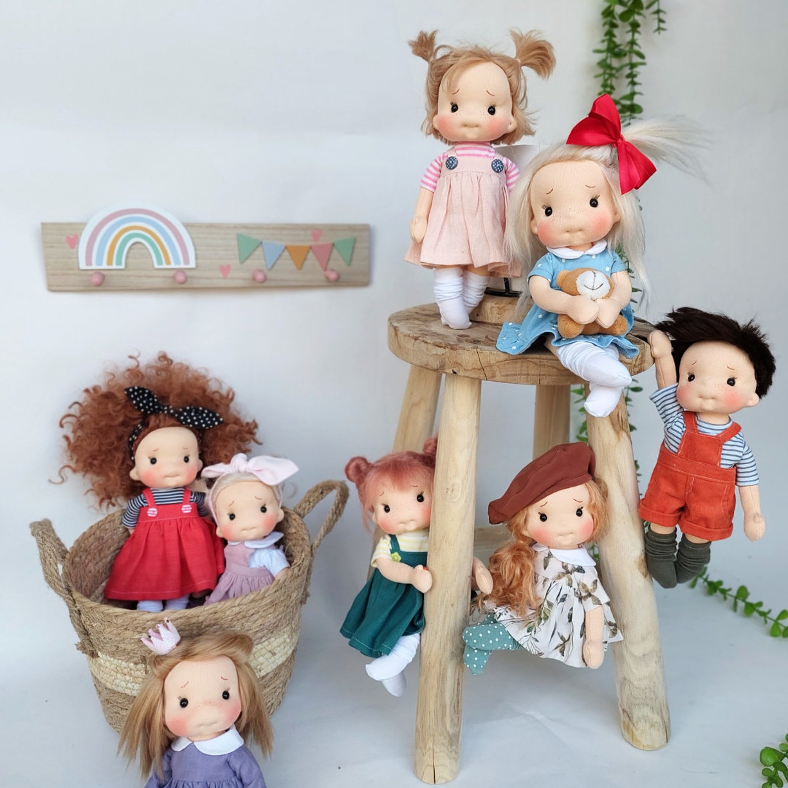 Kiki- Little Hug- Waldorf Doll Inspiration, Organic Cotton Doll, Baby ...