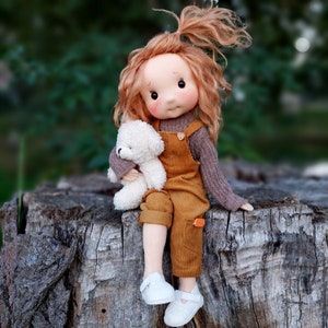 Inka - Full Mobile Doll, Waldorf Doll Inspiration, Organic Cotton Doll ...