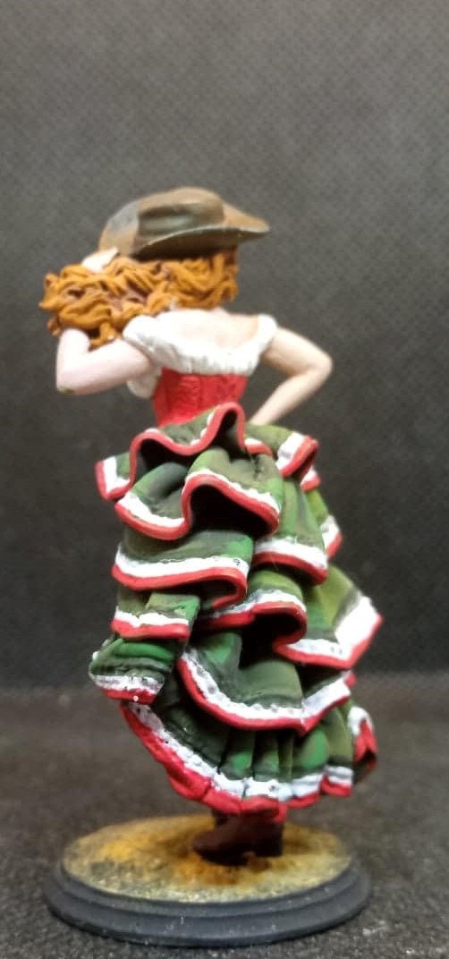 Cowboy Girl Hand Painted Resin Miniature 54mm 1/32 Figurine - Etsy ...