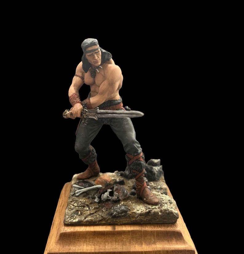 Action Figure Cimmerian Warrior. Conan the Barbarian 75 Mm Figures Tin ...
