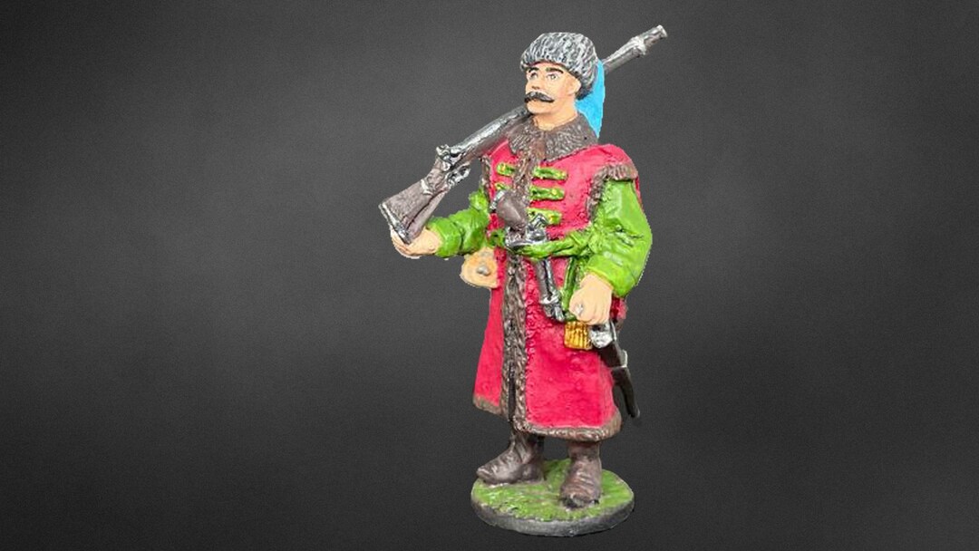 Toy Soldiers Figurines Cossack . Tin Soldiers 54mm 1/32 Miniatures ...
