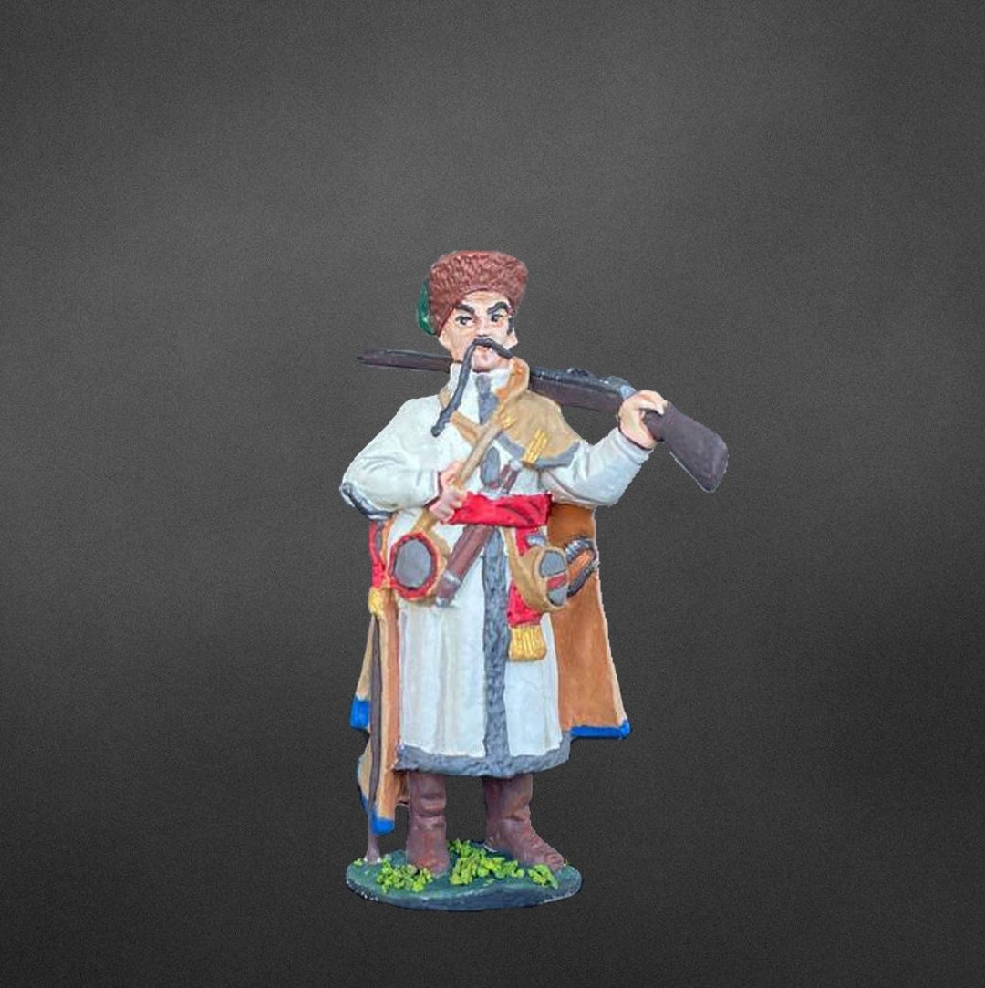 Cossack . Tin Soldiers 54 Mm Scale 1/32 Toy Soldiers Action Figurine ...