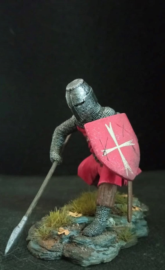 Infantry With a Halberd of the 14th Century PAINTED. Resin - Etsy