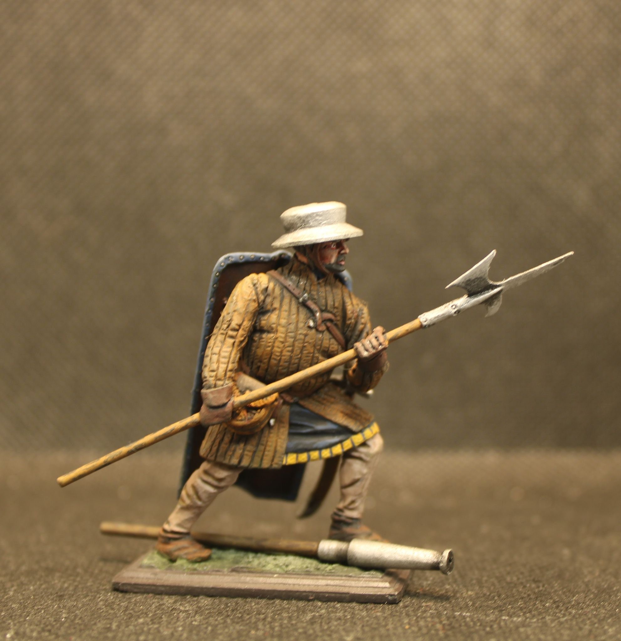 Infantry With a Halberd of the 14th Century PAINTED. Resin - Etsy