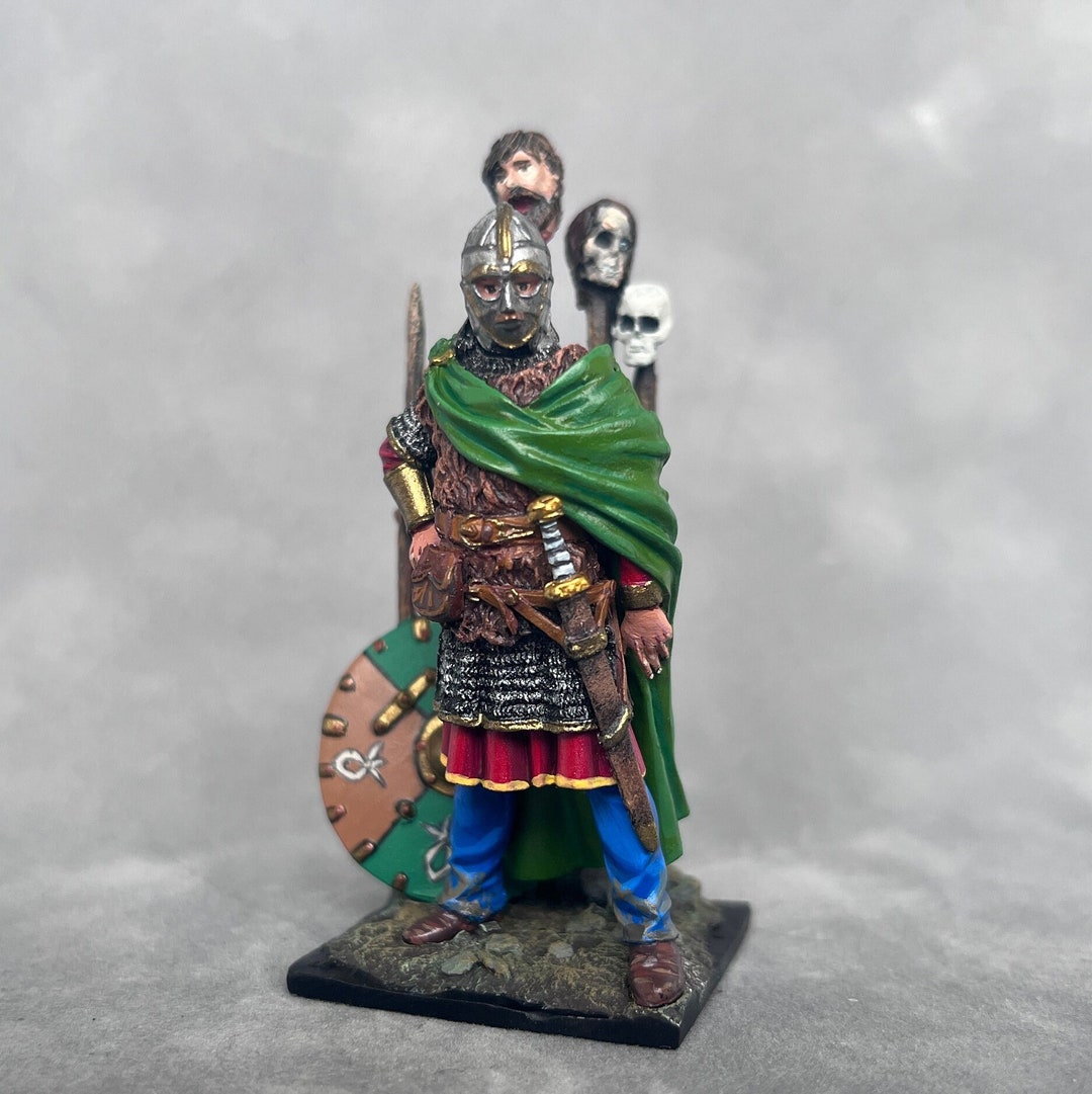 Anglo-saxon 7th Century AD Soldiers Tin Figurines Miniatures FL 54mm 1/ ...