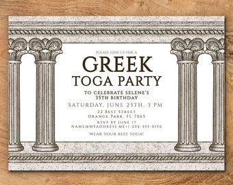 Greek Mythology Birthday Invitation - Etsy