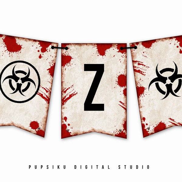 Zombies Banner - Etsy