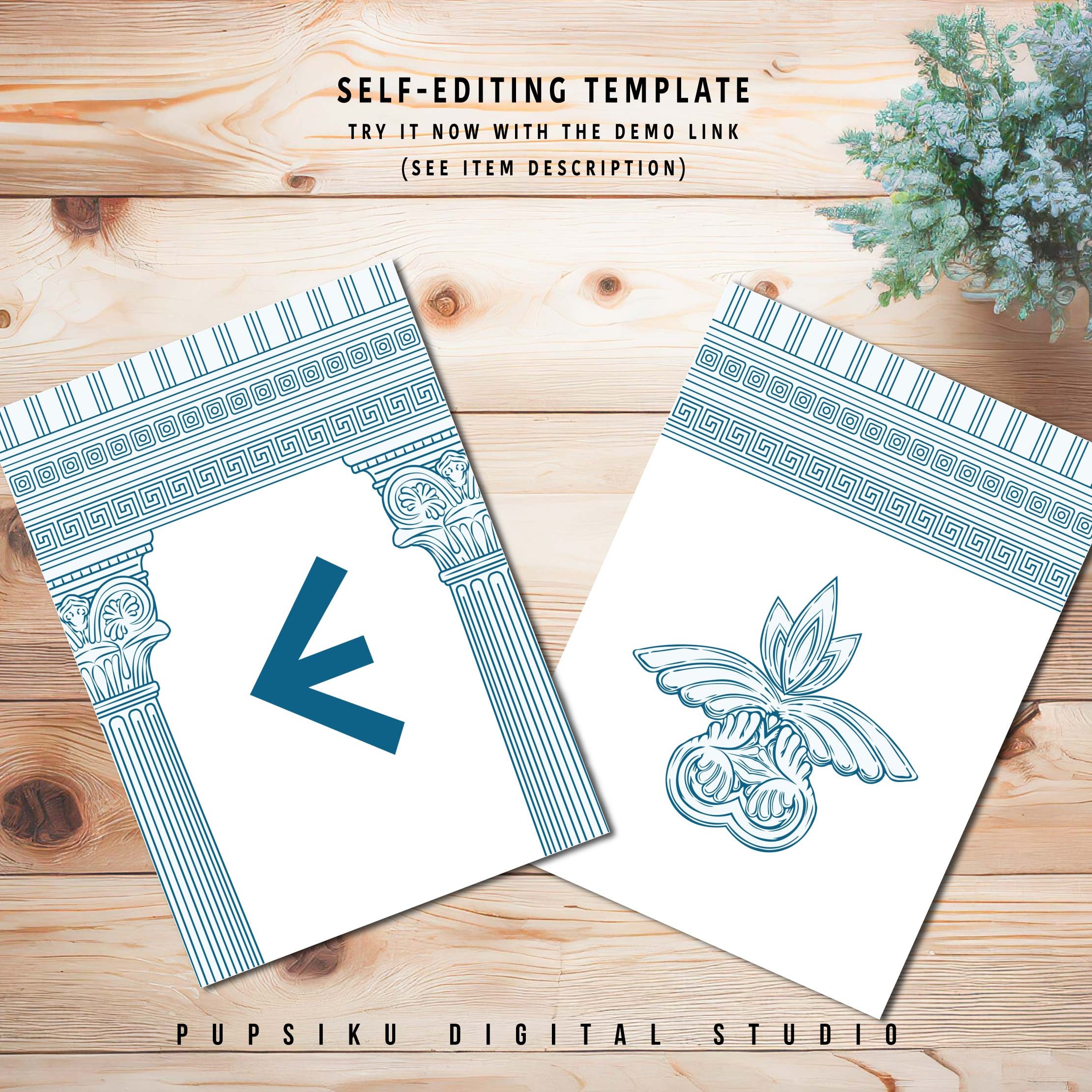 CUSTOM COLORS Greek Temple Flag Banner, Ancient History Theme, 5x7 ...