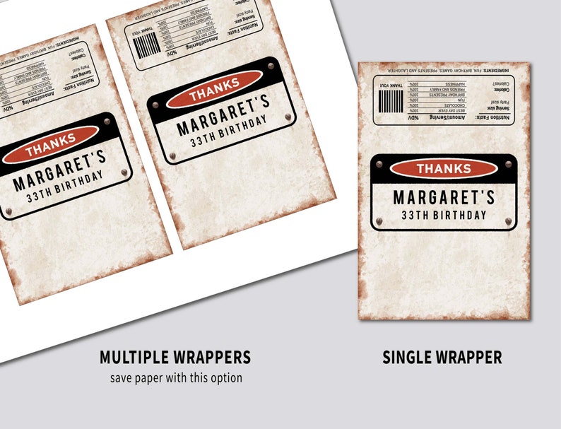 Birthday Party Candy Bar Wrapper Editable Template, Rodeo Party Choco ...