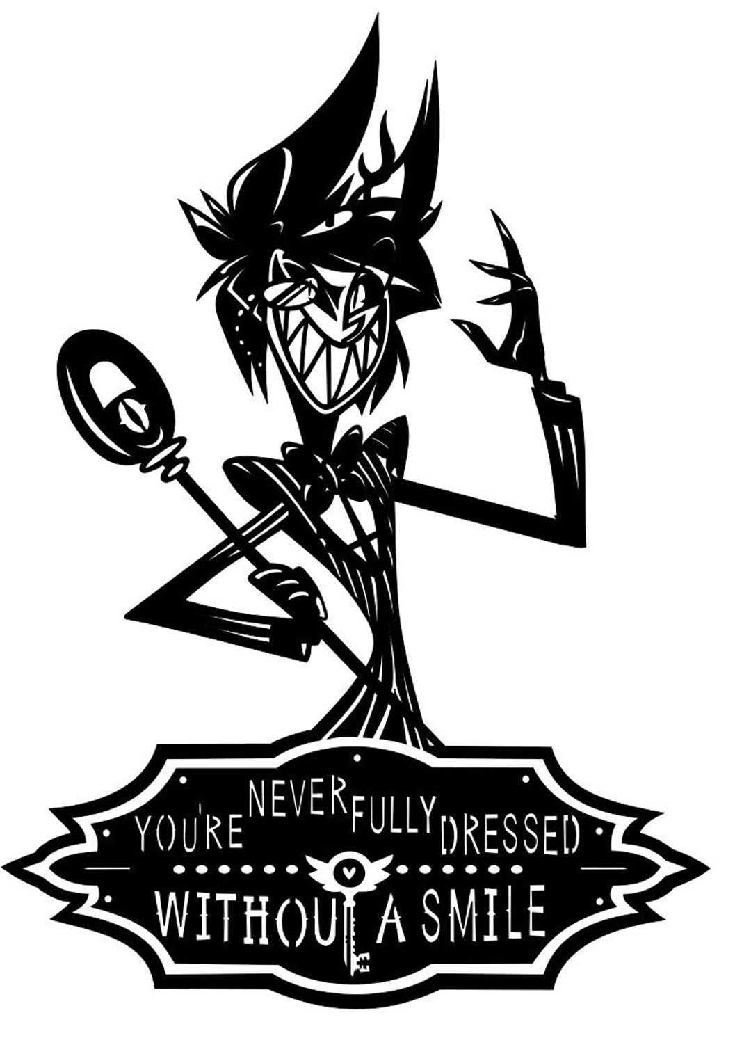 Hazbin Hotel Alastor - Never Fully Dressed Without a Smile - Etsy