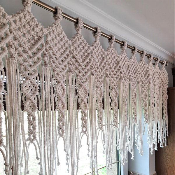 Macrame Valance - Etsy