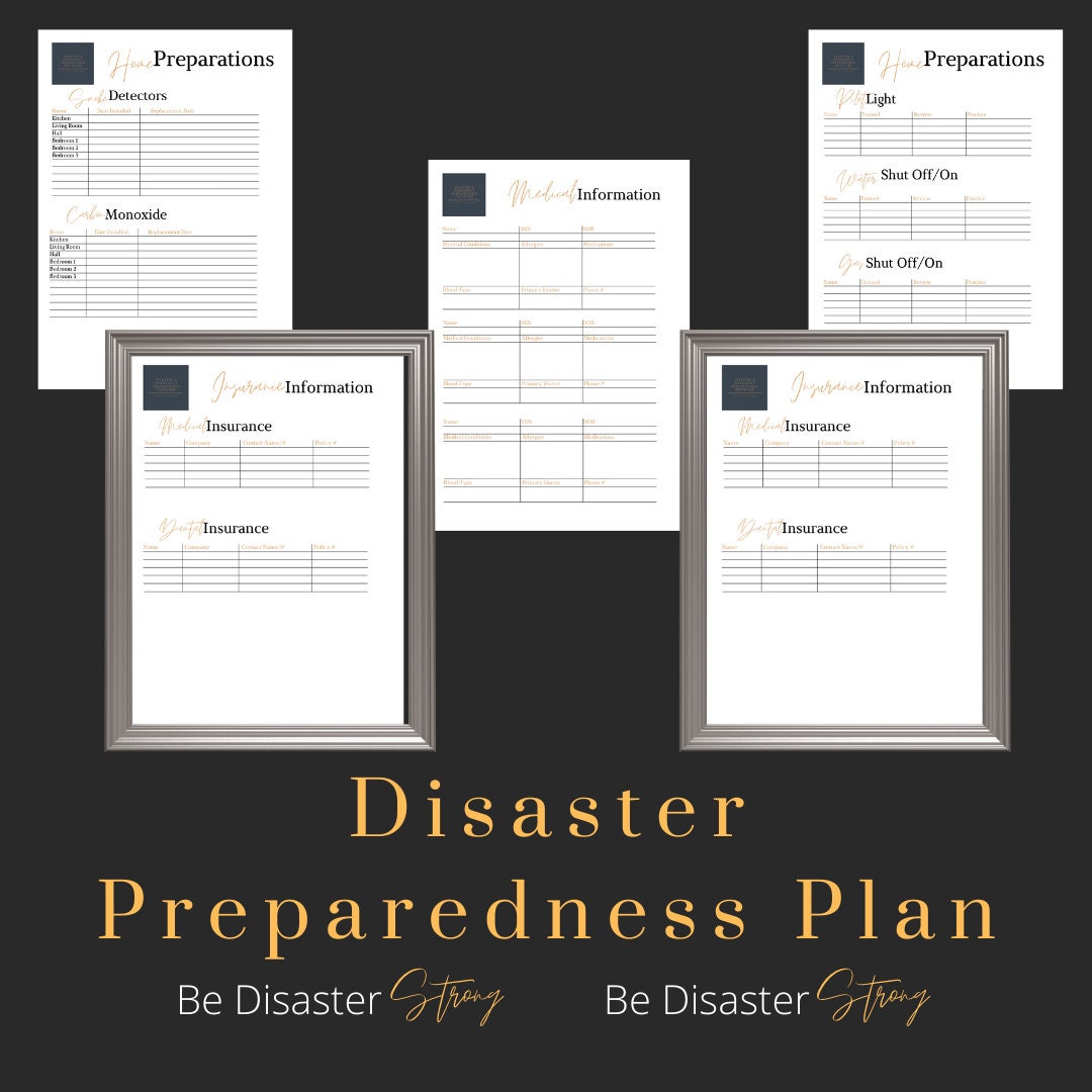 Disaster Preparedness Plan. Family Plan. Preparedness Plan. Emergency ...