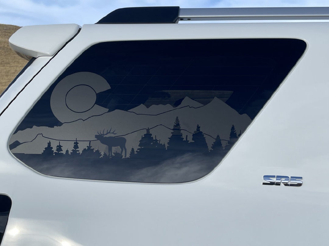 Colorado Mountain Decals With Elk (both Sides) - Etsy
