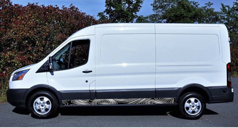 Topo Map Design for Side Rocker of Van - Etsy