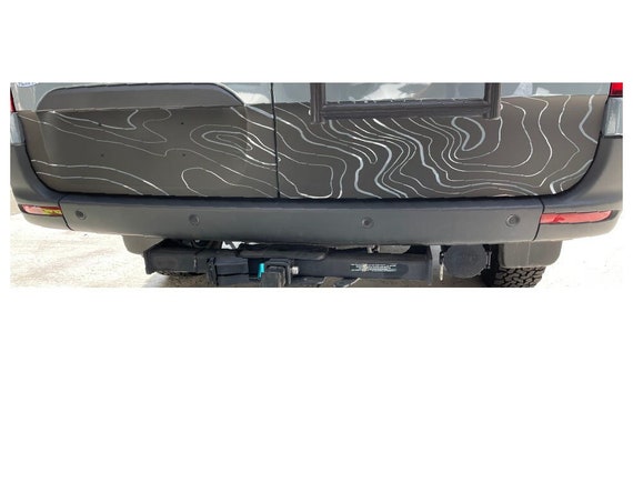 Topo Map Design for Rear of Van | Etsy