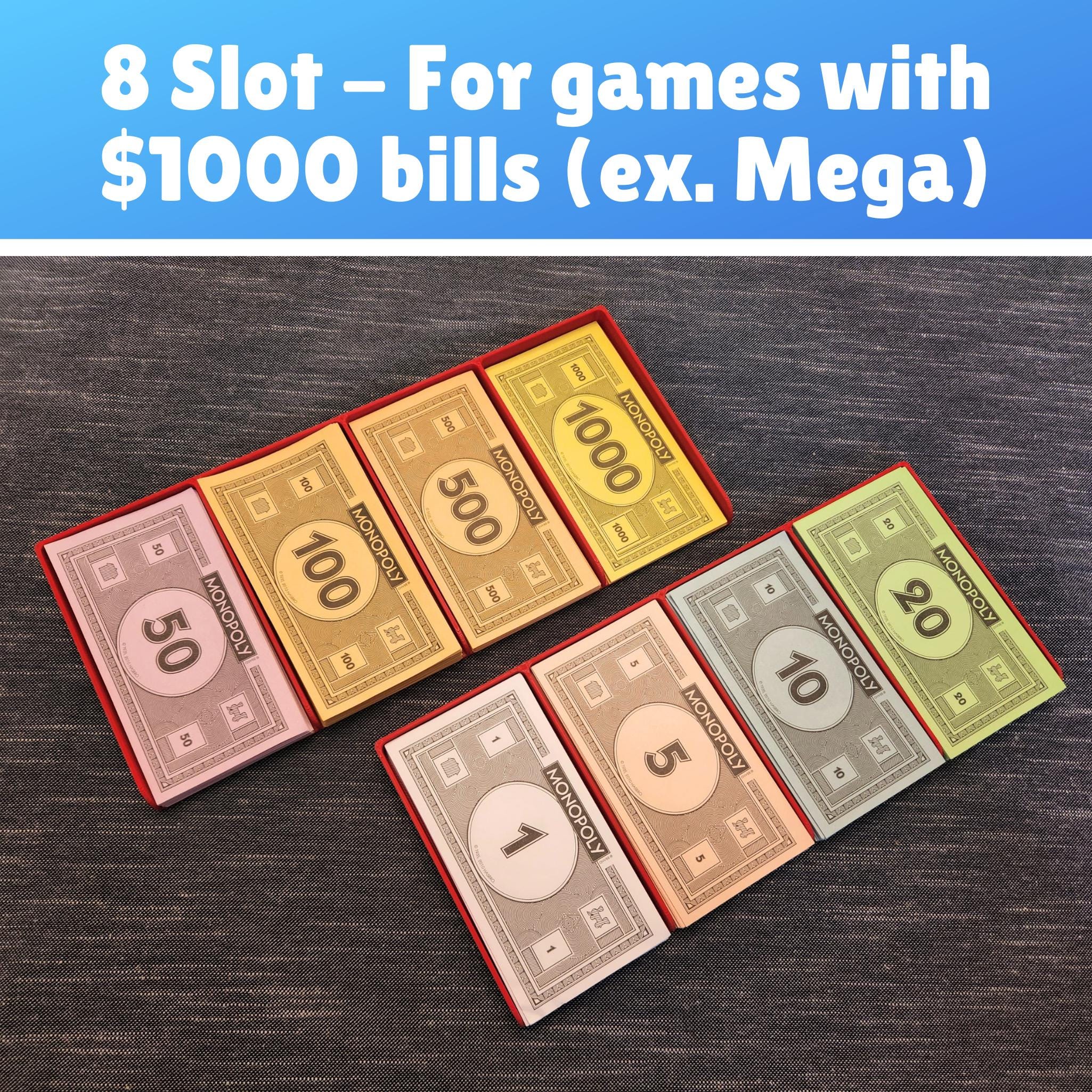 Monopoly Money Trays, Monopoly Money Organizer, Board Game Accessories ...