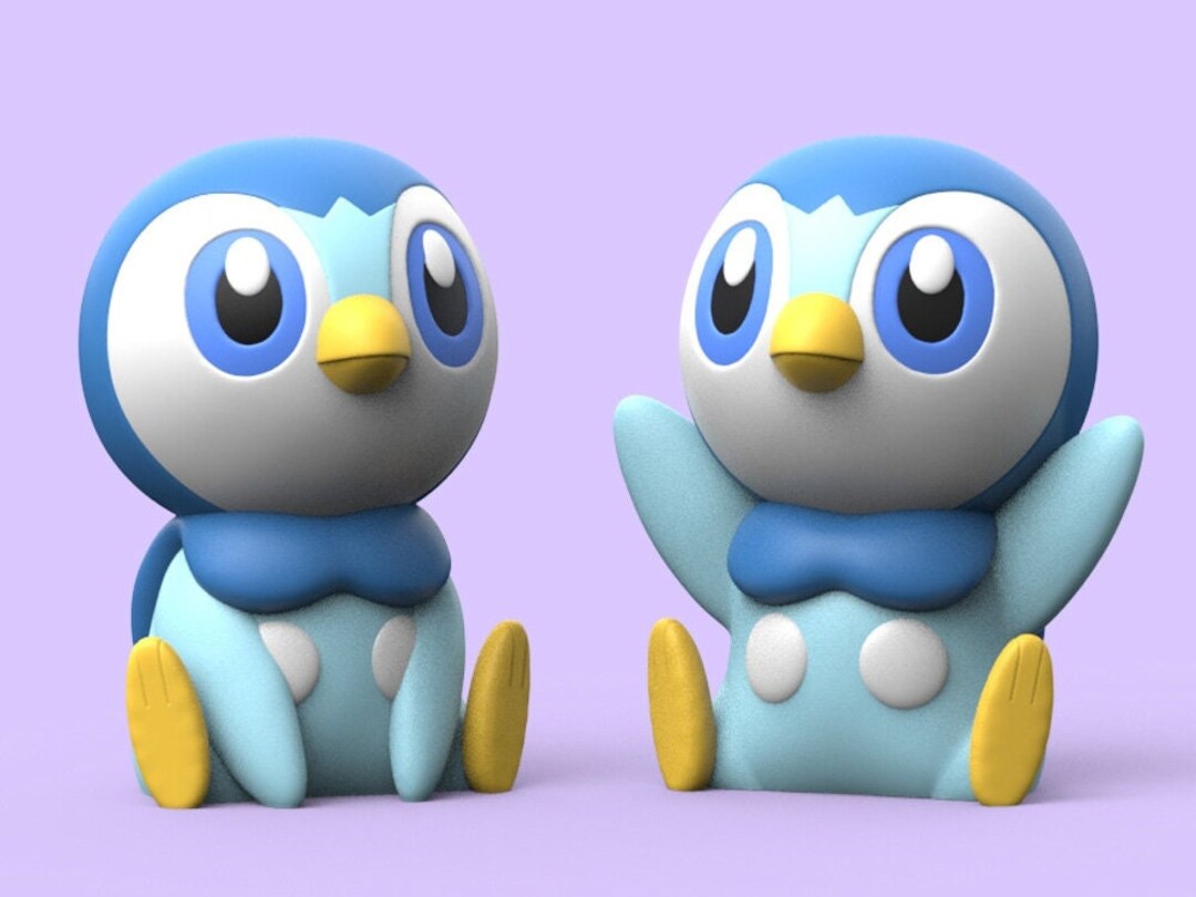 DIY Pokemon Piplup 3D Model Paint It Yourself Pokemon Model - Etsy