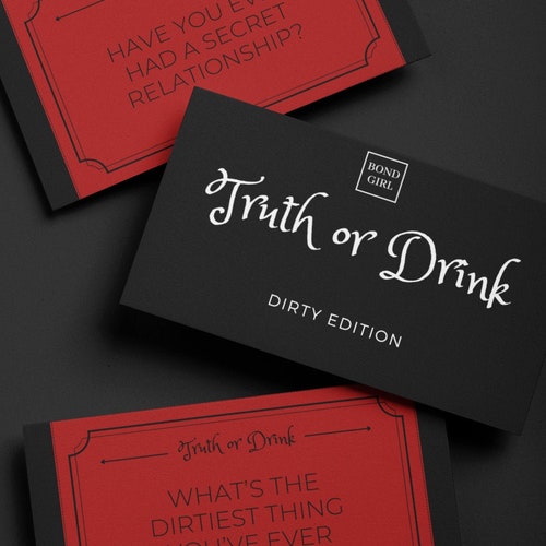 Adults Only Truth Or Dare Printable Party Game 40 Cards Etsy