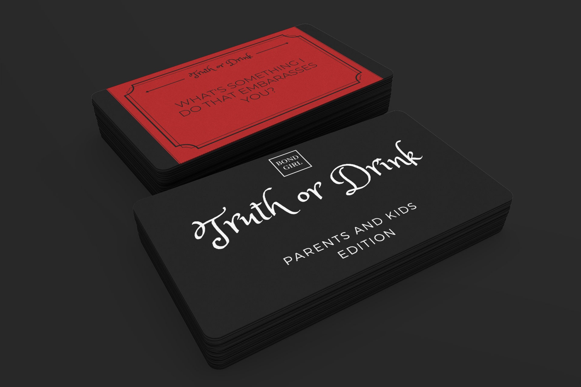 54 Cards of Truth or Drink Parents and adult Kids Edition, Printable ...