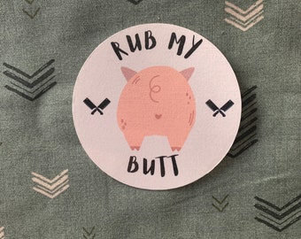Pig Butt Sticker - Etsy