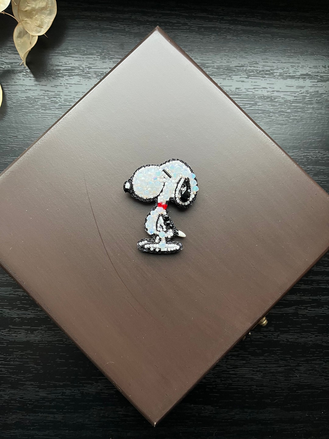 Handmade Snoopy Brooch, Cartoon Character, Handcrafted Snoopy Dog Pin ...