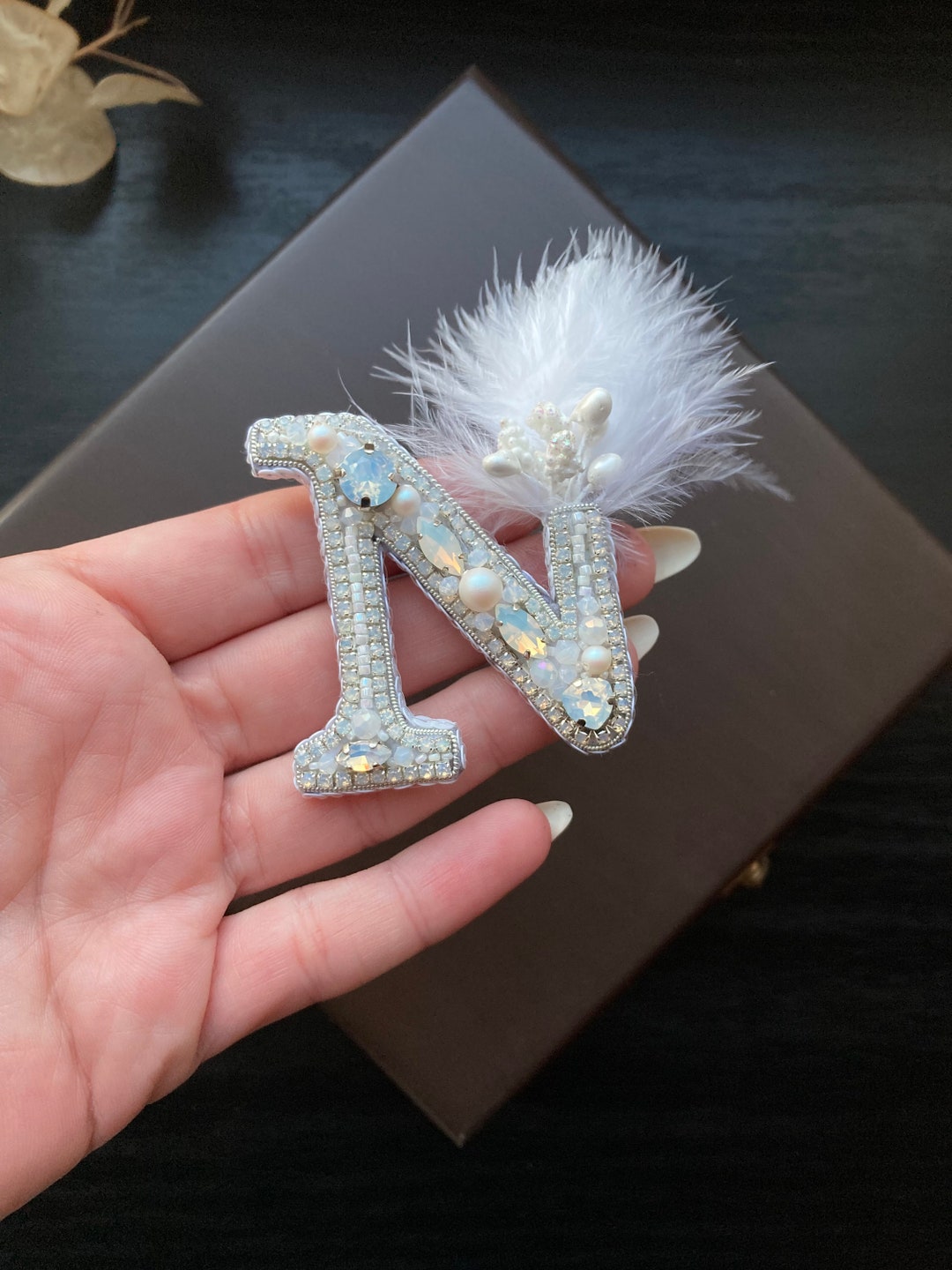 Handmade Letter Brooch,custom Custom Brooch,gift Name Jewelry,handmade ...