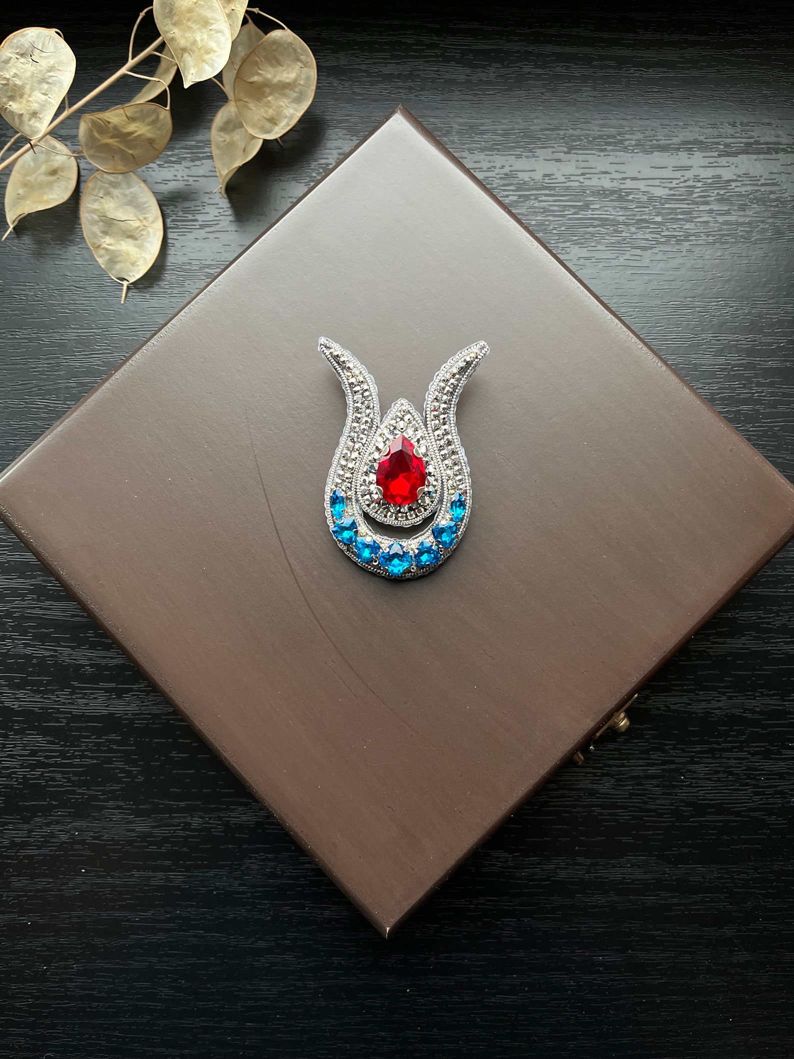 Handmade Ottoman Tulip Brooch,vintage Tulip Pin,handmade Tulip ...