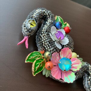 Handmade Snake Brooch,unique Snake Accessory Pin,three-dimensional ...