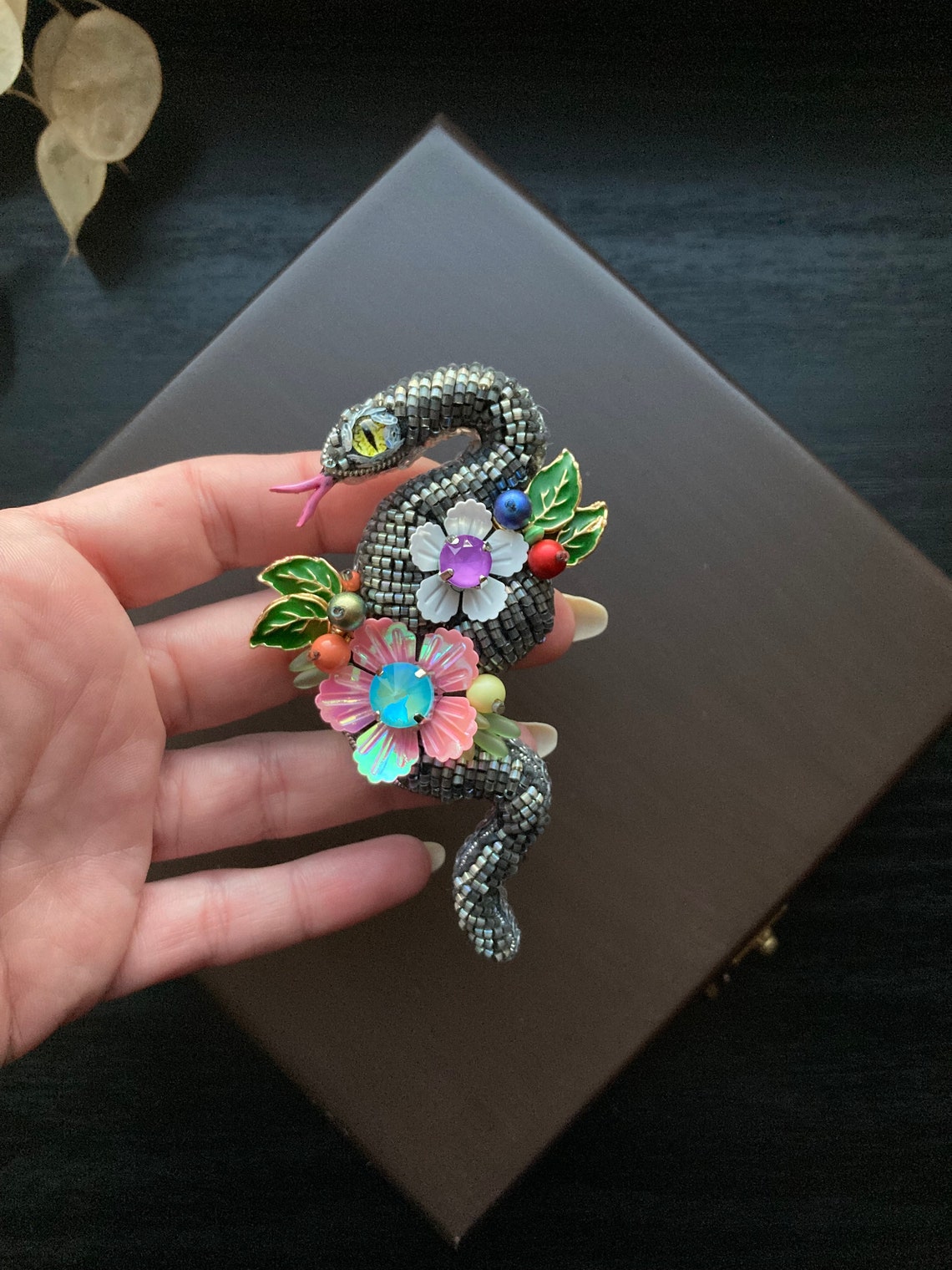 Handmade Snake Broochunique Snake Accessory - Etsy