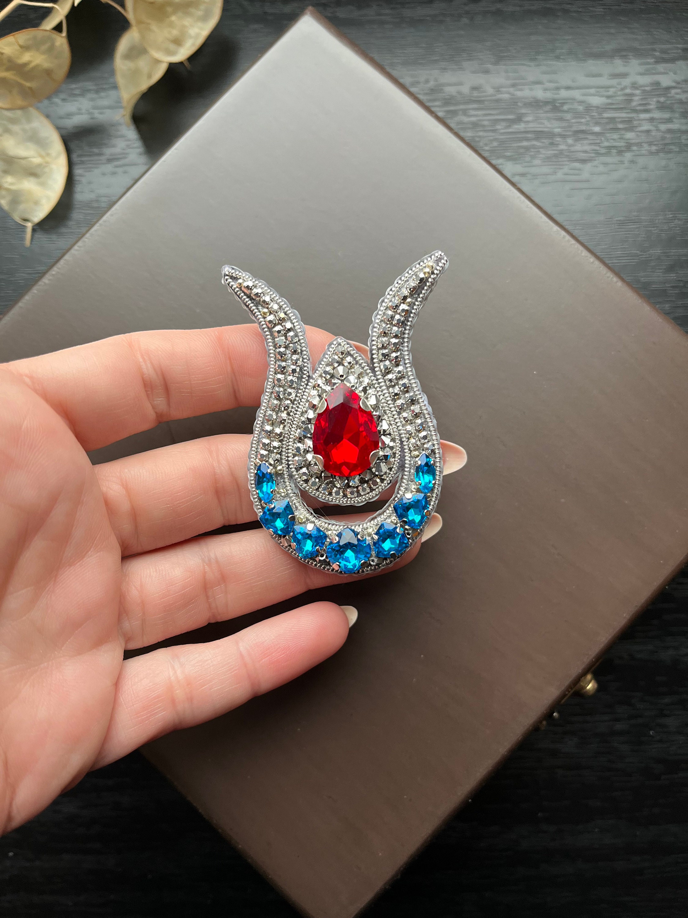 Handmade Ottoman Tulip Brooch,vintage Tulip Pin,handmade Tulip ...