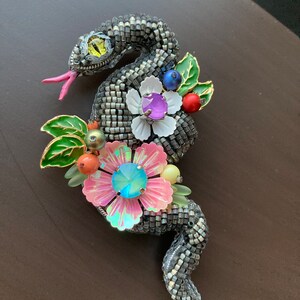 Handmade Snake Brooch,unique Snake Accessory Pin,three-dimensional ...