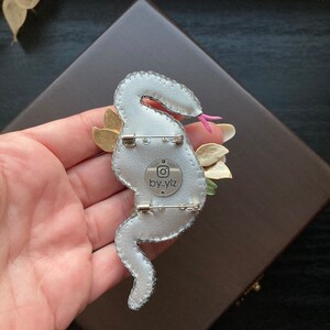 Handmade Snake Brooch,unique Snake Accessory Pin,three-dimensional ...