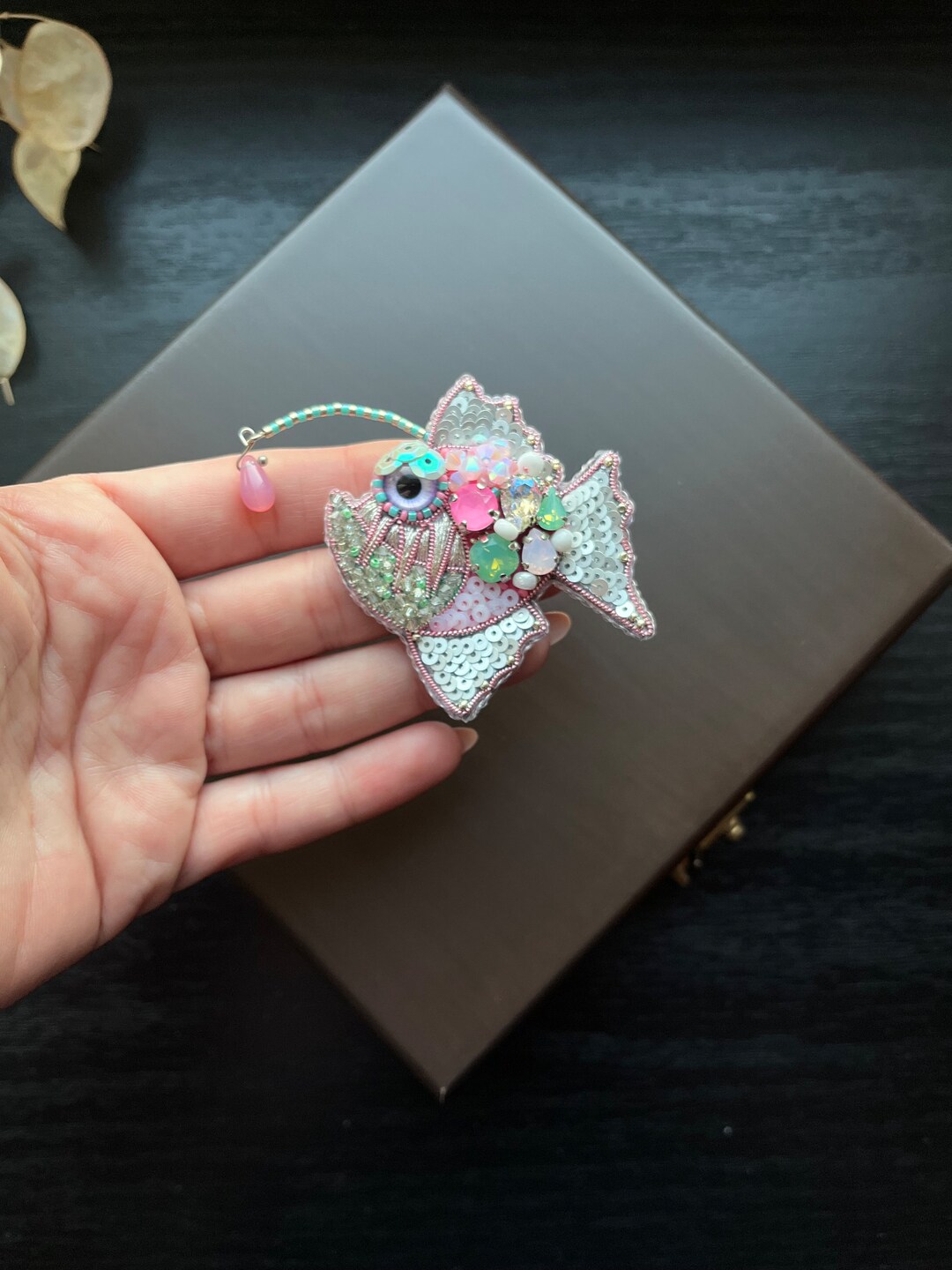 Handmade Angler Fish Broochsea Animal Gift Jewelrycraft Fish - Etsy