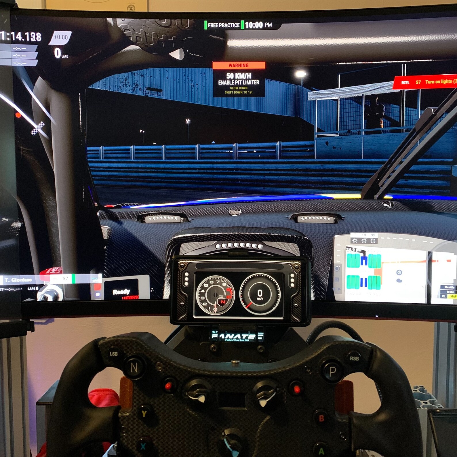 Fanatec Dash Mount for Phone and Tablet - Fits All Fanatec CSW, CSL ...