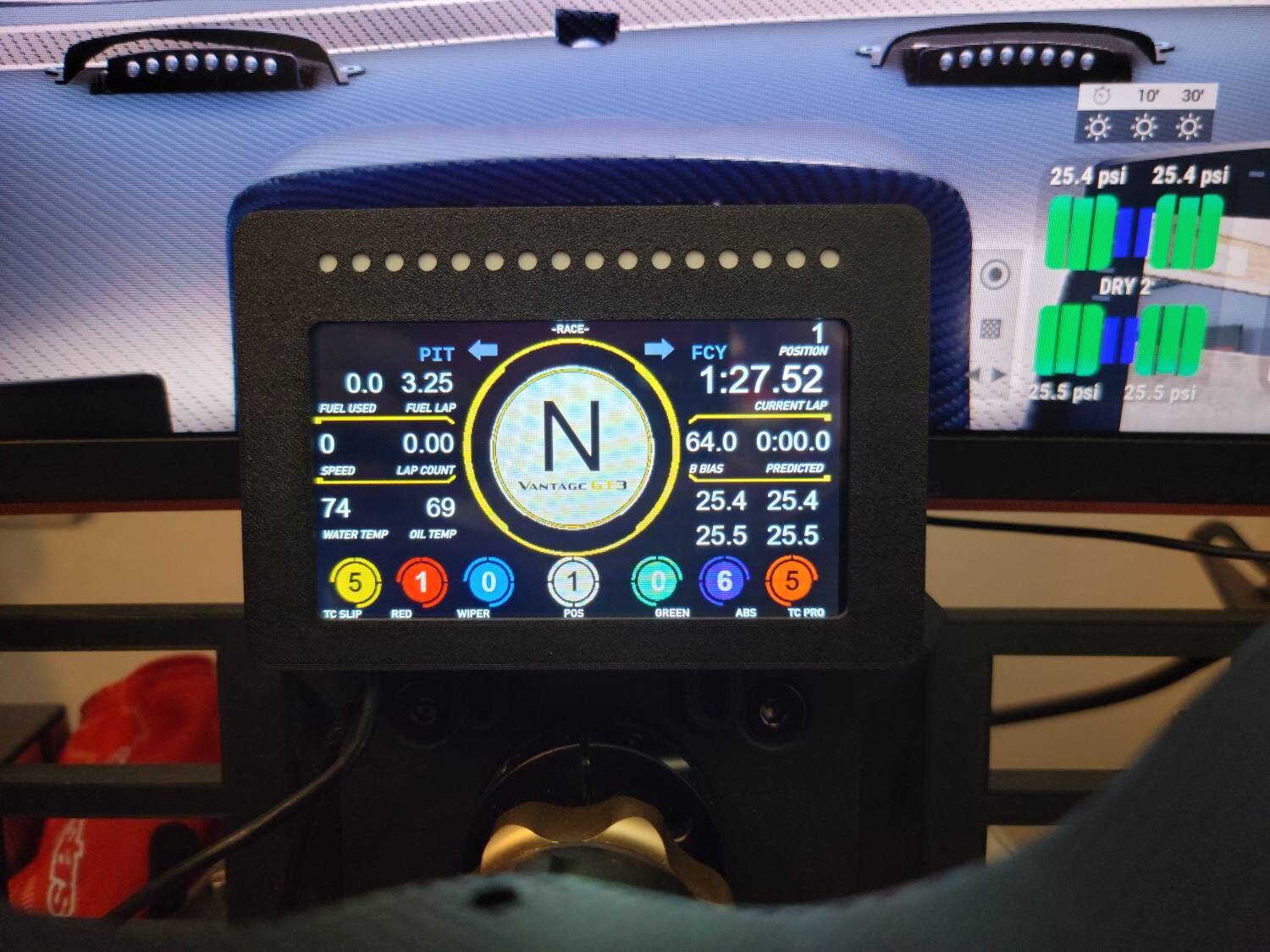 Sim Racing Dashboard With Magnetic QR and Height Adjustment (DDU-5) - 5 ...