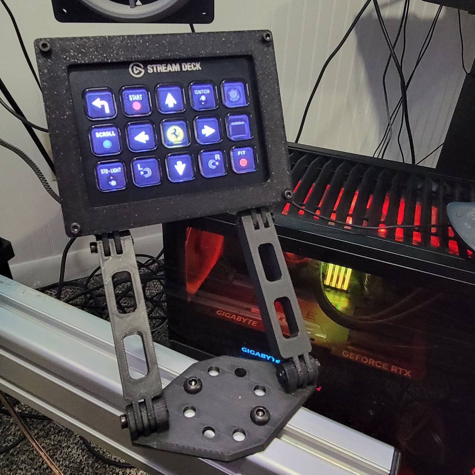 Stream Deck Mount for for 8020 Sim Rig / 40 Series Profile - Etsy
