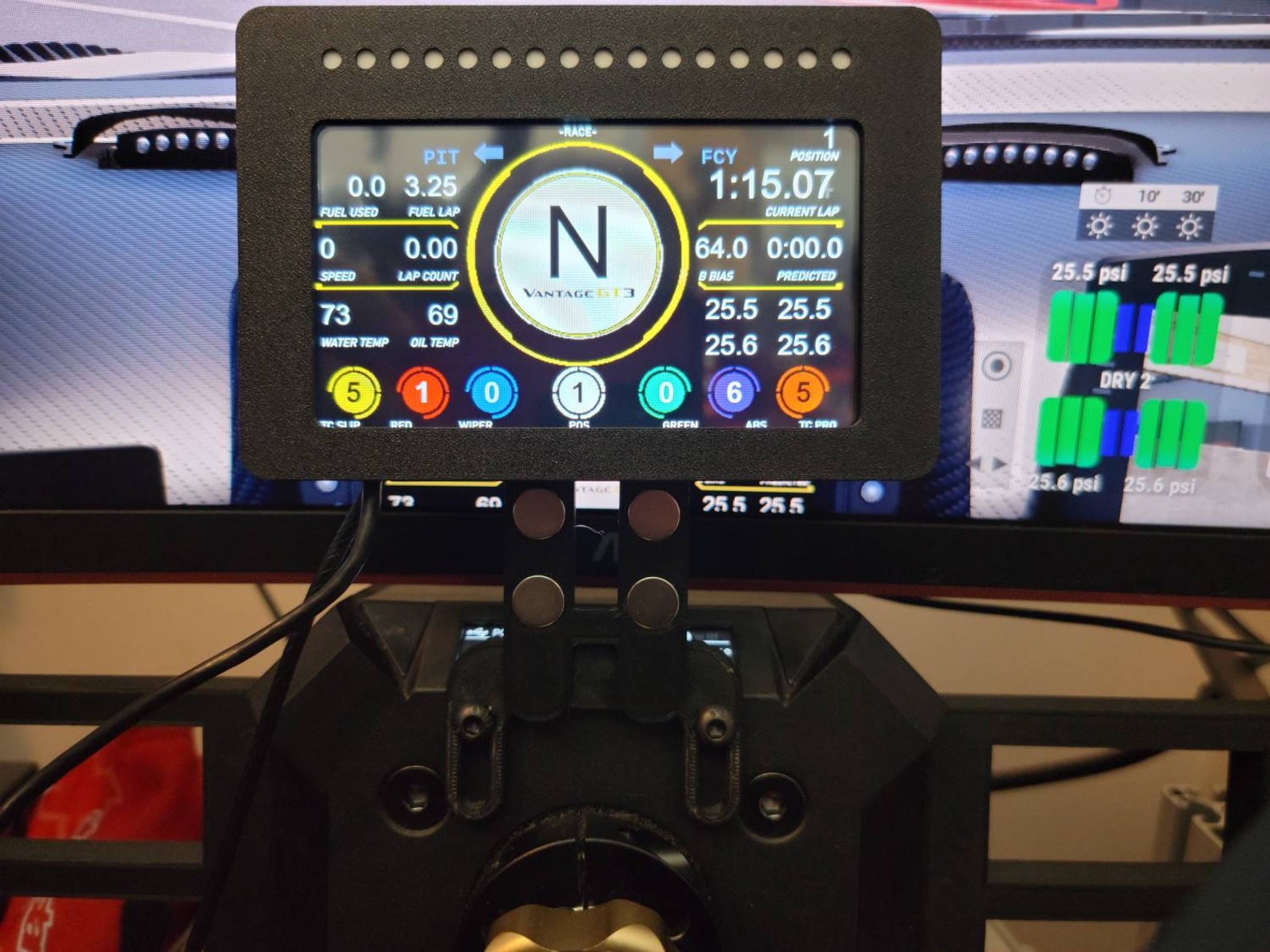Sim Racing Dashboard With Magnetic QR and Height Adjustment - Etsy