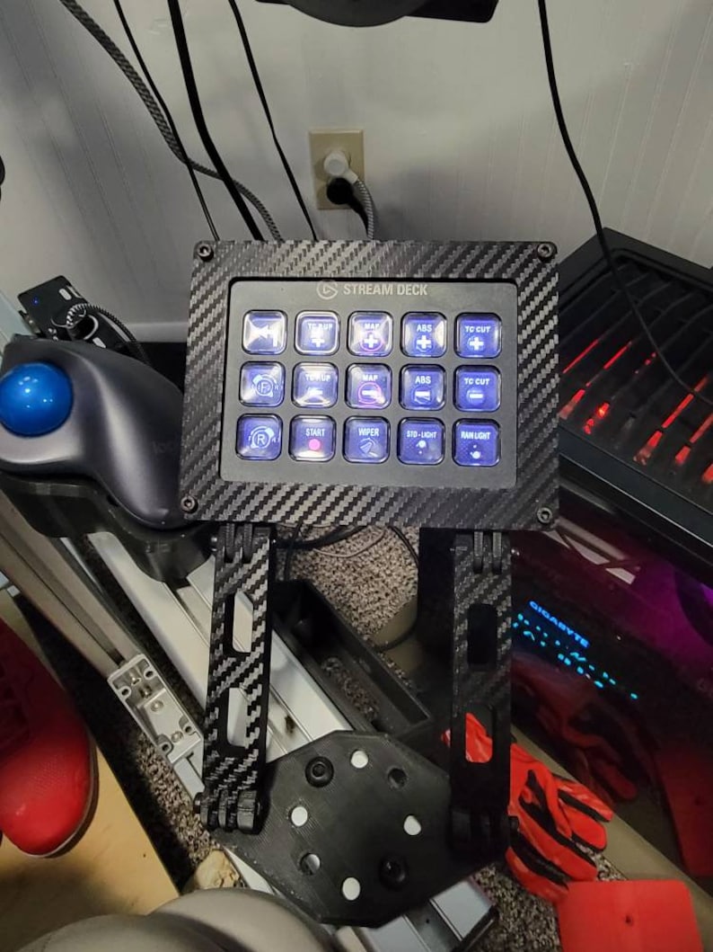 Stream Deck Mount for for 8020 Sim Rig / 40 Series Profile - Etsy