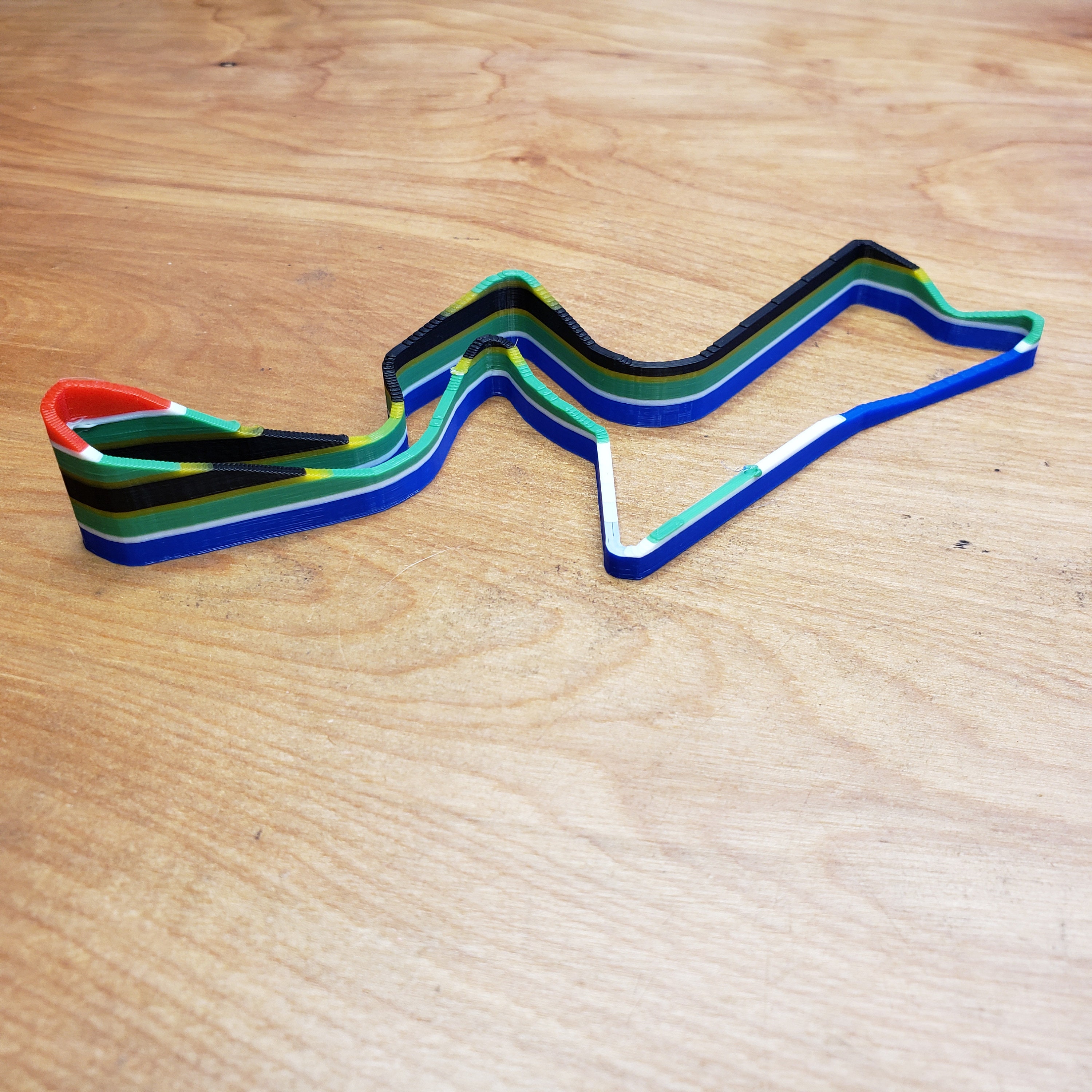 3D Track Art With Elevation & Colors of Countries Flag - F1 and Other ...