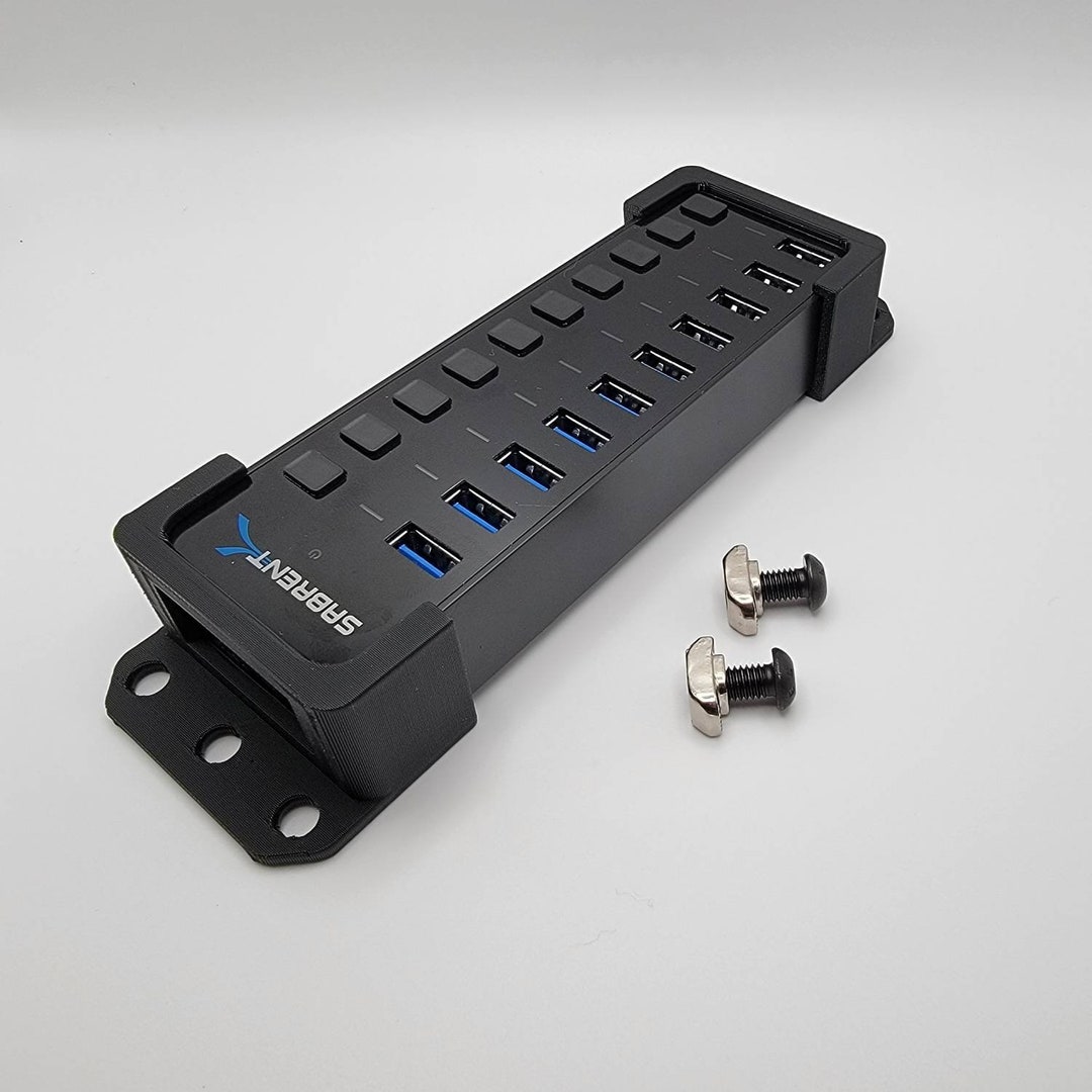 Sabrent 16 Port USB Hub Mount for 8020 Sim Rig / 40 Series Profile. - Etsy