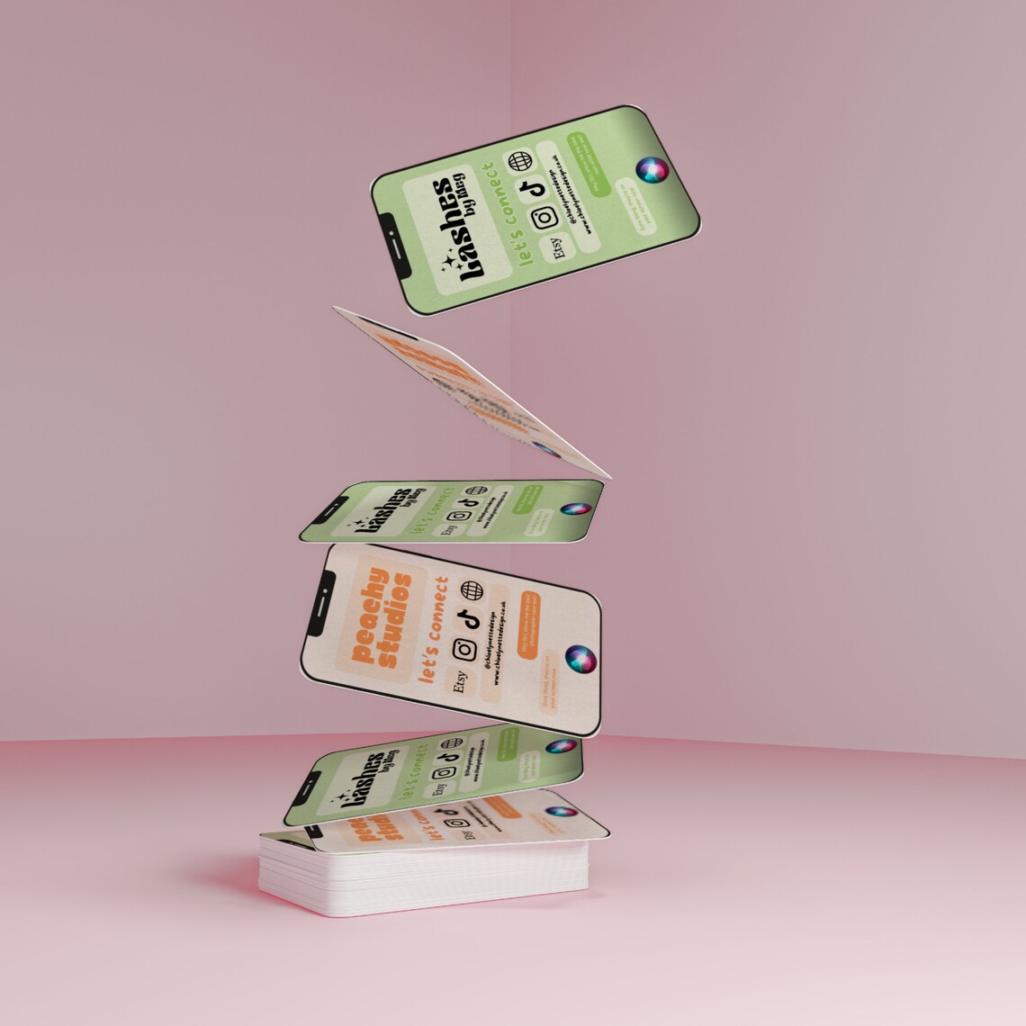 Canva Hey Siri iPhone Mobile Phone Business Card Template | Modern ...