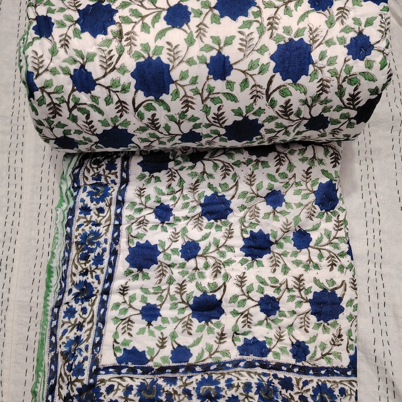 Indian Cotton Quilt - Etsy