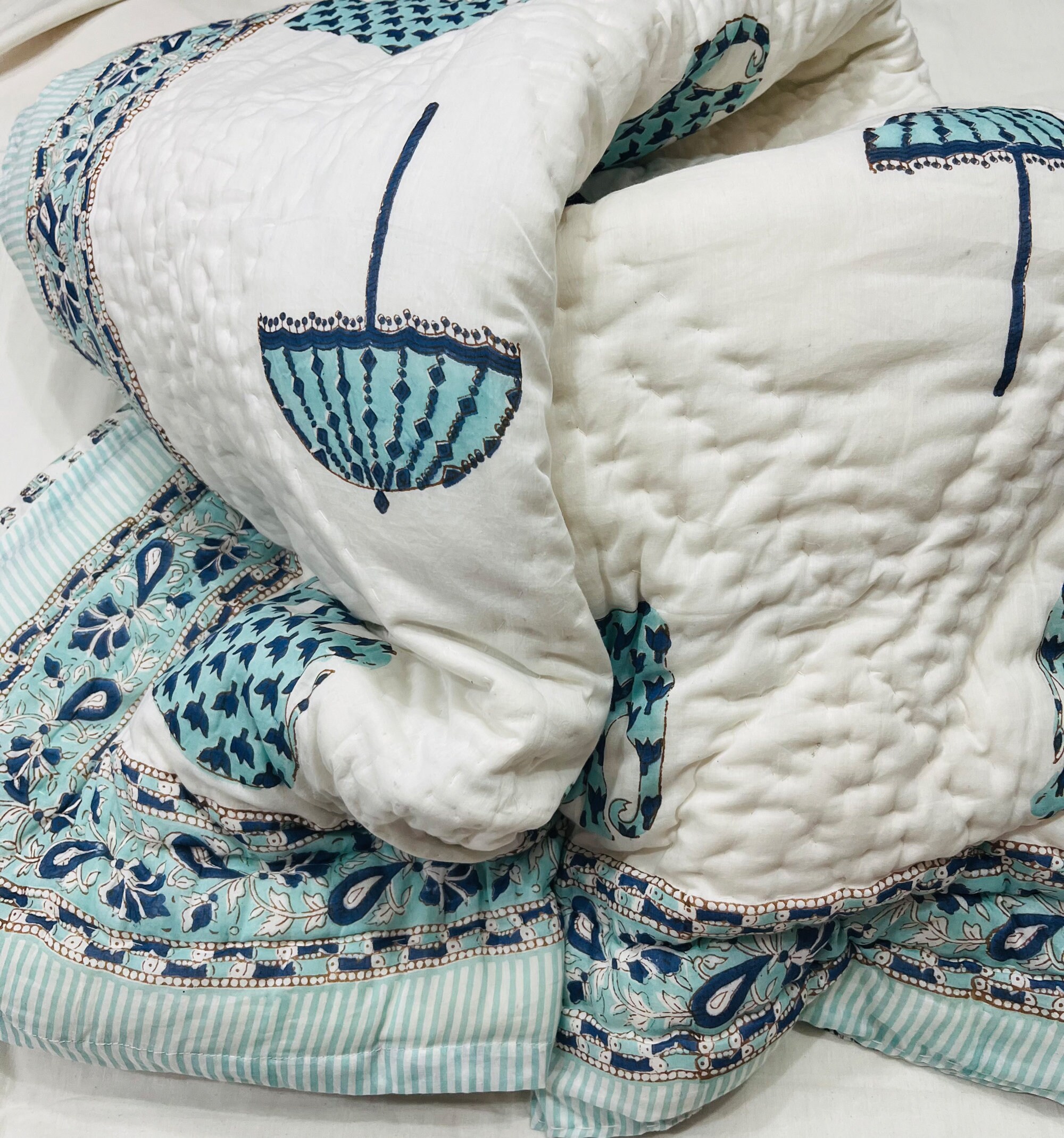 Elephant Print Unique Razai Quilt Jaipuri Print Razai New - Etsy