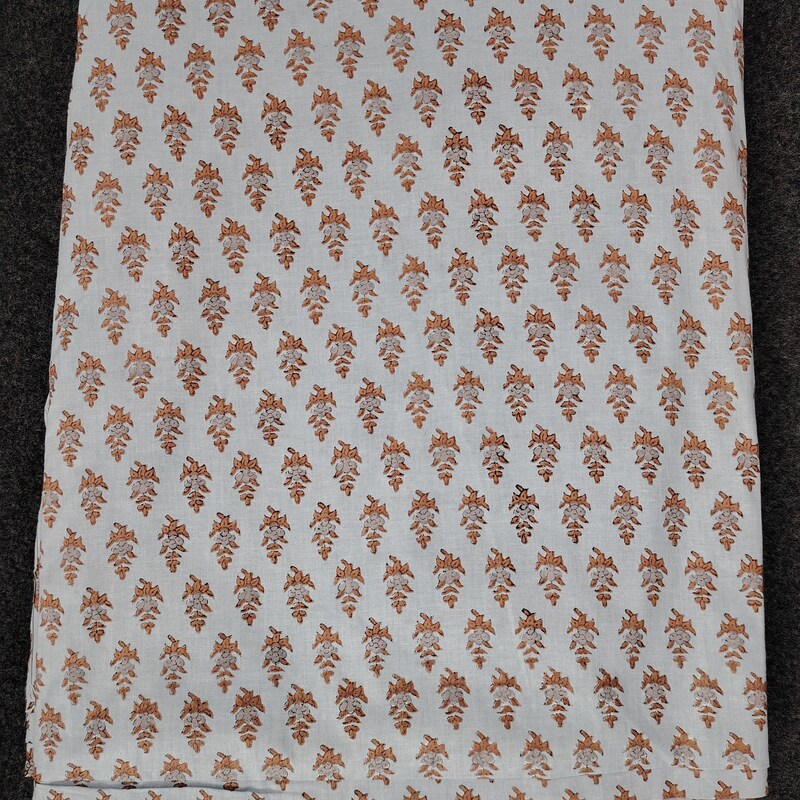 Hand Printed Fabric - Etsy
